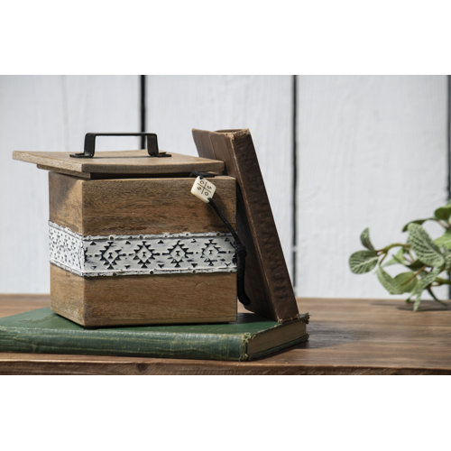 Union Rustic Solid Wood Box | Wayfair