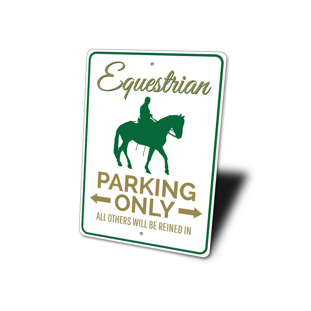 Lizton Sign Shop, Inc Equestrian Parking Aluminum Sign | Wayfair