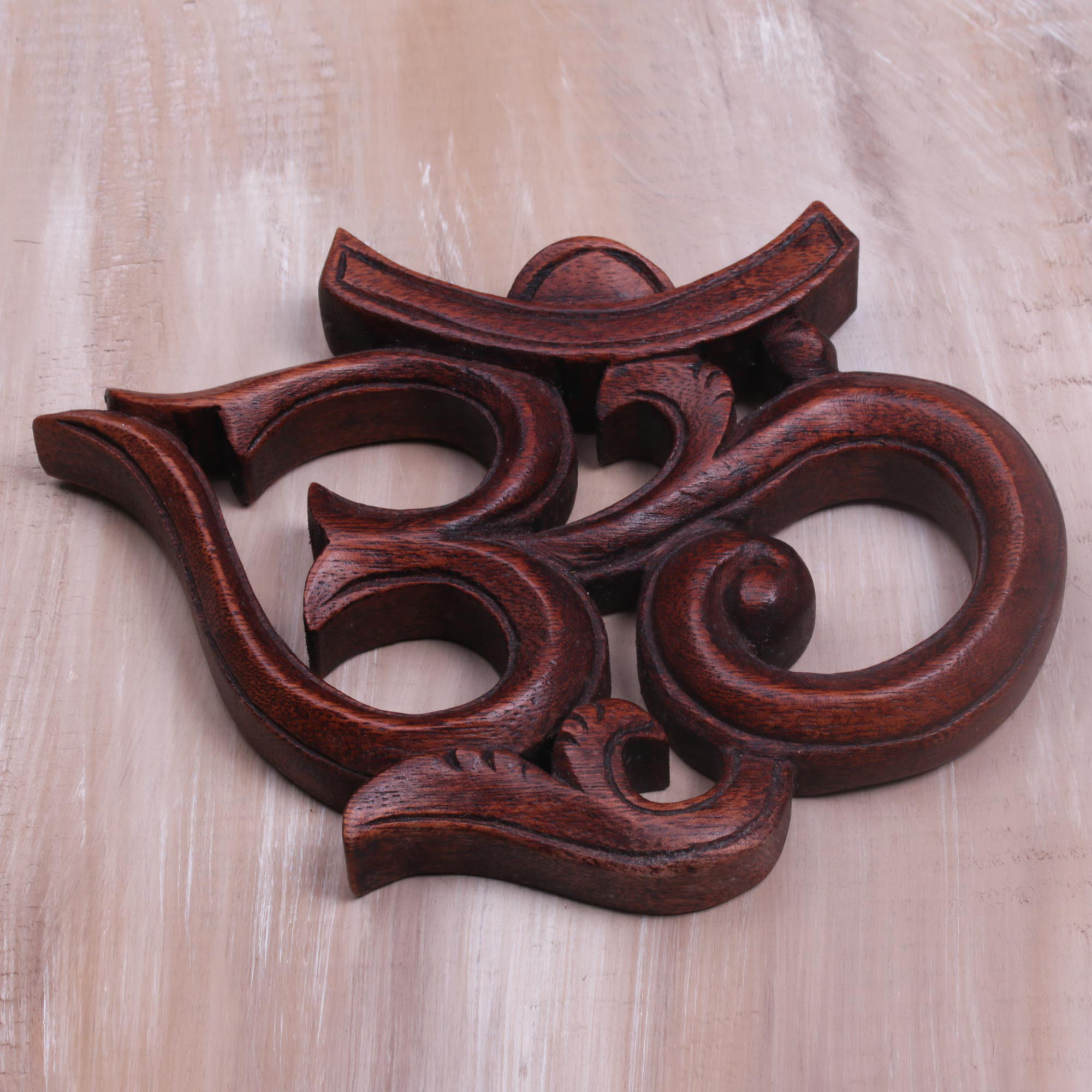 Bungalow Rose Trailing Om Wood Wall Décor | Wayfair