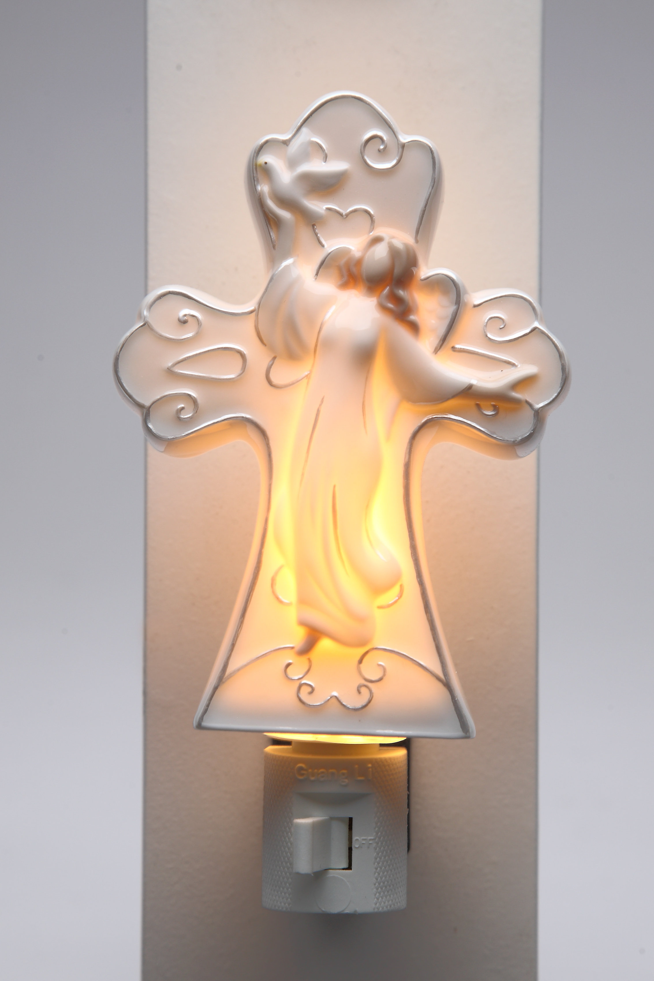 CosmosGifts Angel with Dove Plug Night Light & Reviews | Wayfair