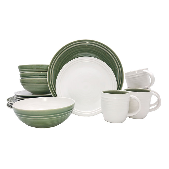 Canvas Home Lines 16 Piece Dinnerware Set, Service for 4 | Wayfair
