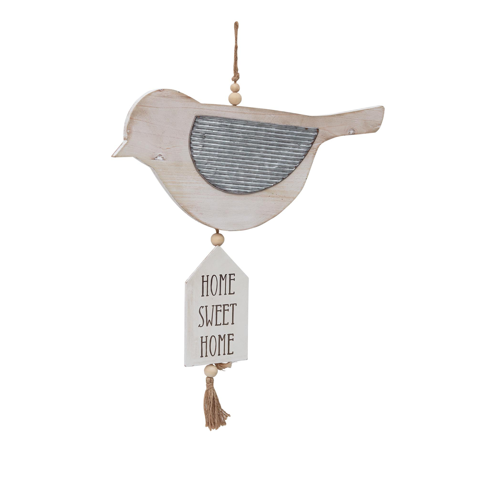 Trinx Decorative Bird with Home Sweet Home Tag Wall Décor | Wayfair