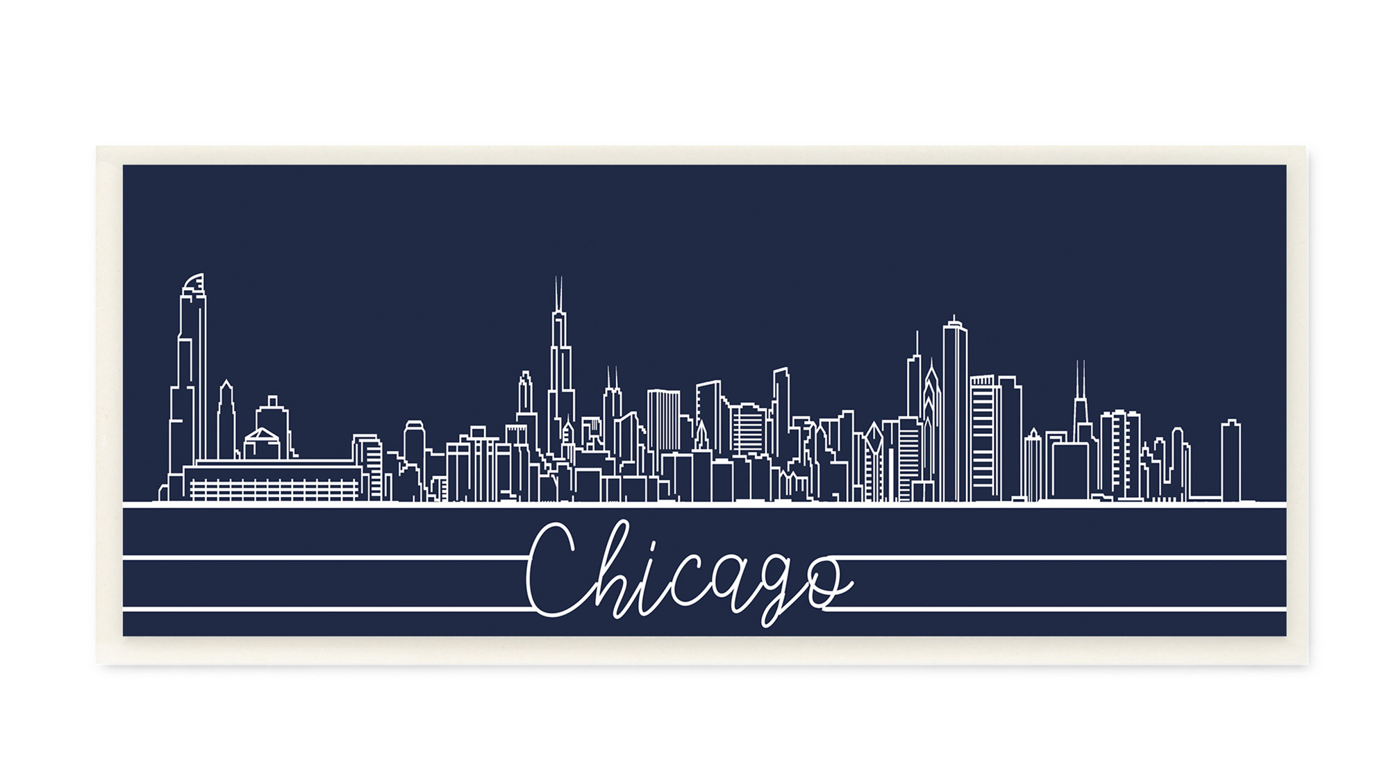 Ebern Designs Chicago Illinois Linework City Skyline by Daphne Polselli ...