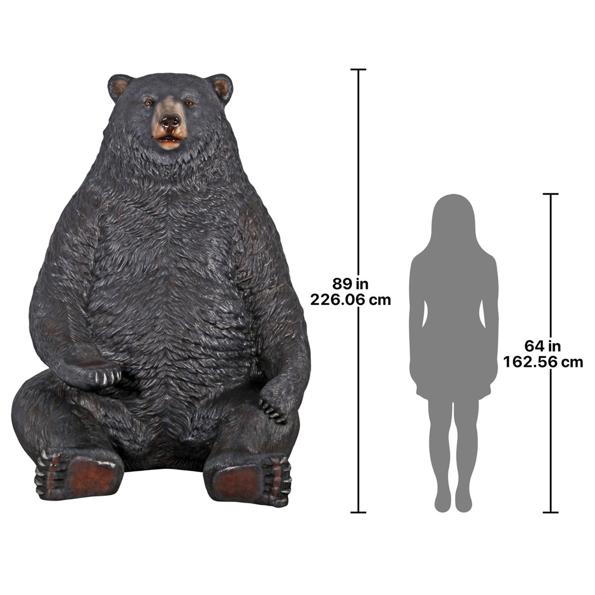Design Toscano Sitting Pretty Oversized Bear Statue | Wayfair