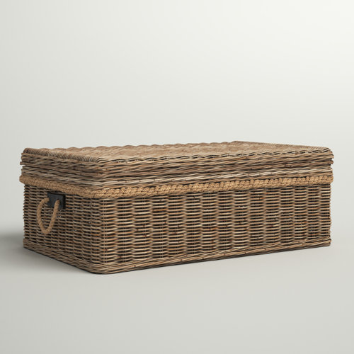Sand & Stable Kent Wicker Trunk & Reviews | Wayfair