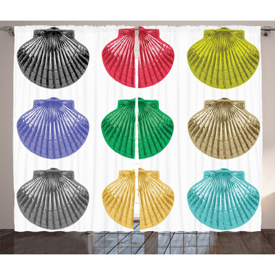 Seashell Curtains | Wayfair