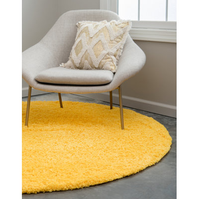 Round Yellow & Gold Area Rugs You'll Love in 2019 | Wayfair
