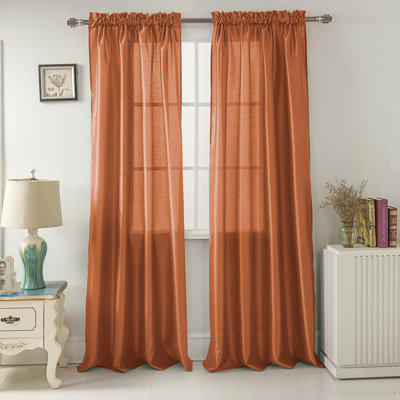 Salmon Colored Curtains | Wayfair