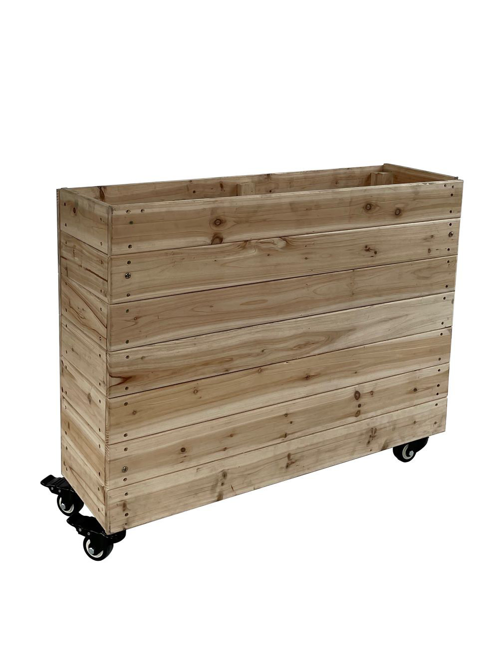 Porpora Cafe Rolling Pine Wood Planter Box | Wayfair