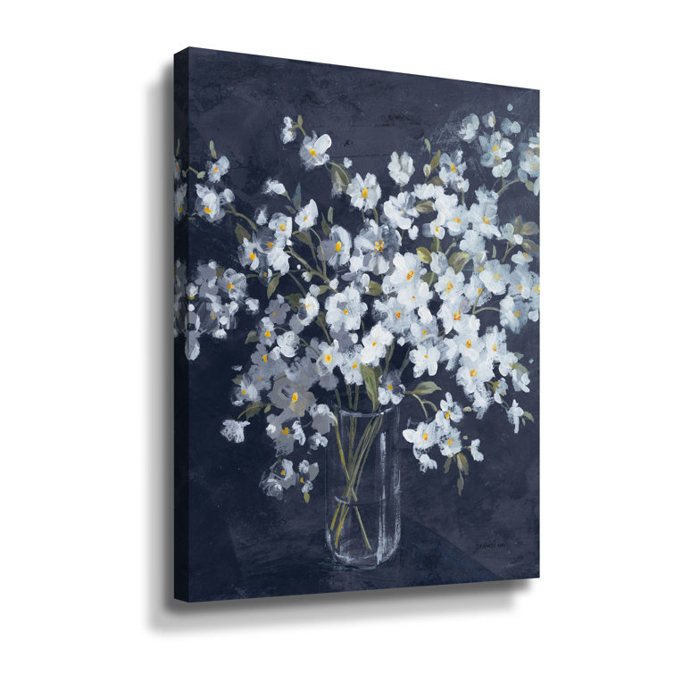 Winston Porter Fresh White Bouquet Indigo Crop Fresh White Bouquet ...