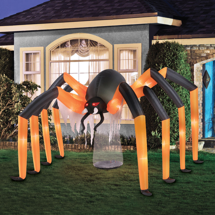 The Holiday Aisle® 9' INFLATABLE GIANT SPIDER | Wayfair.ca