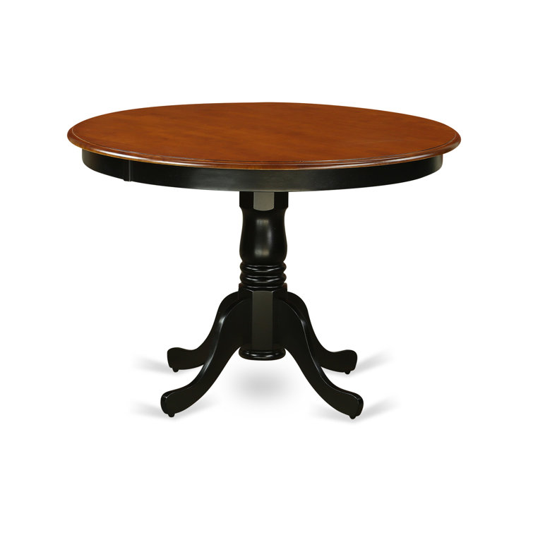 Charlton Home® Shady 42'' Solid Wood Pedestal Dining Table & Reviews ...