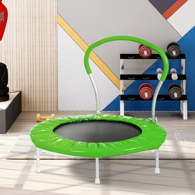 korotus MiniKids Indoor Trampoline With Safely Handrail,Outdoor/indoor ...