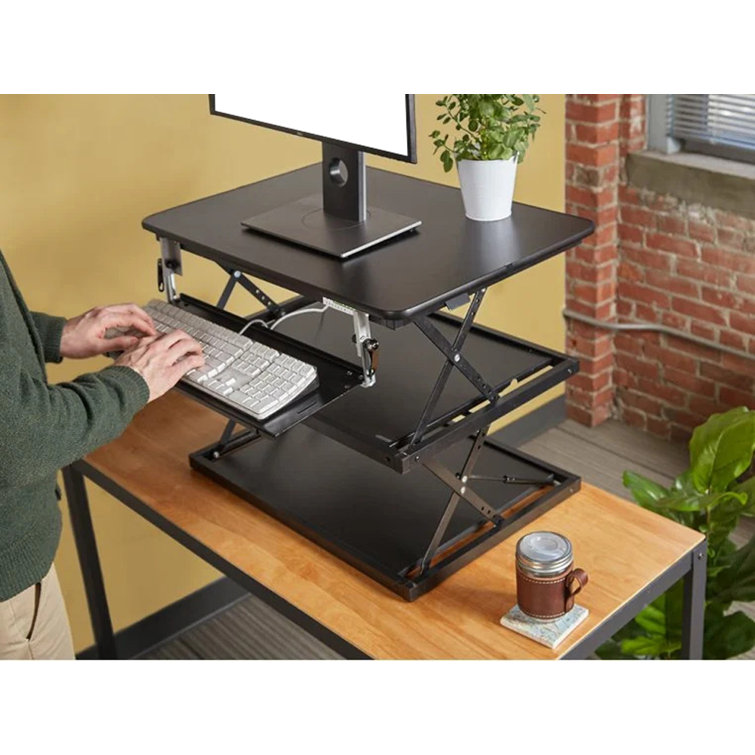 Symple Stuff Height Adjustable Standing Desk Converter & Reviews | Wayfair