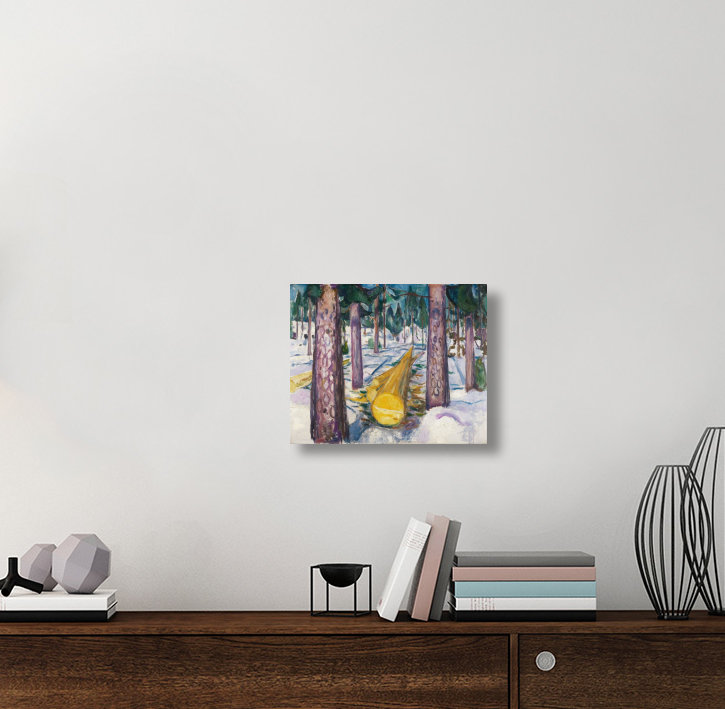 Vault W Artwork The Yellow Log, 1912 by Edvard Munch - Wrapped Canvas ...