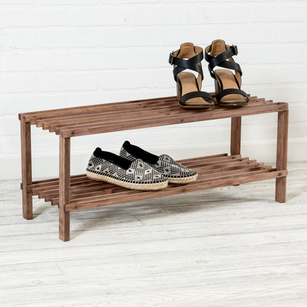 Highland Dunes 2-Tier 8 Pair Shoe Rack & Reviews | Wayfair