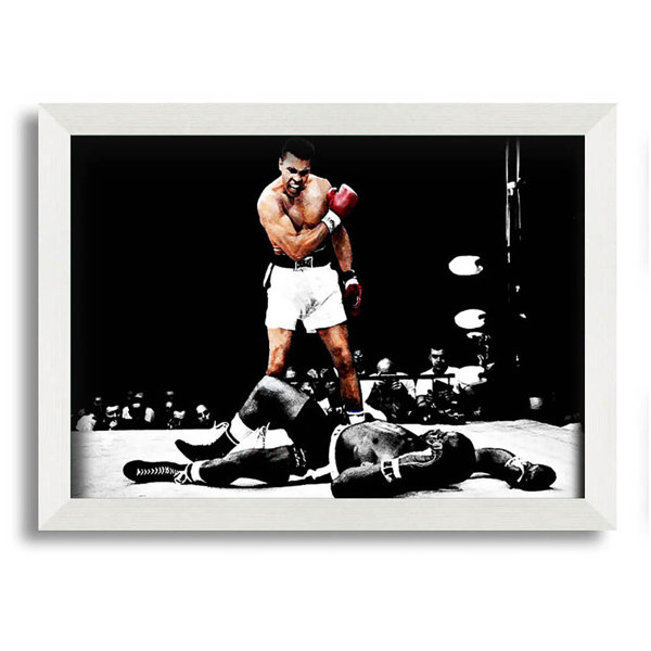 Brayden Studio Muhammad Ali Knock Down Framed Print Wall Art | Wayfair ...
