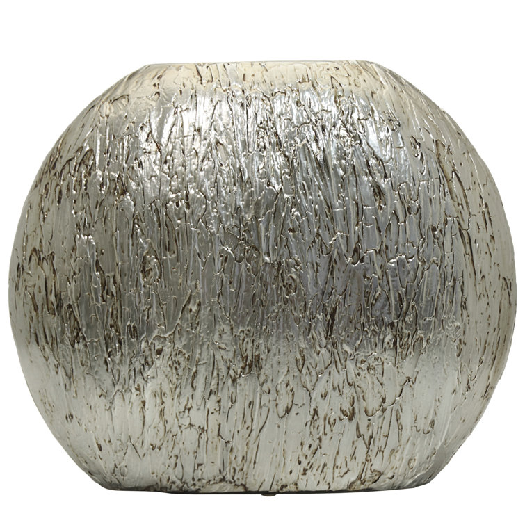 Ivy Bronx Silver Ceramic Vase | Wayfair.co.uk