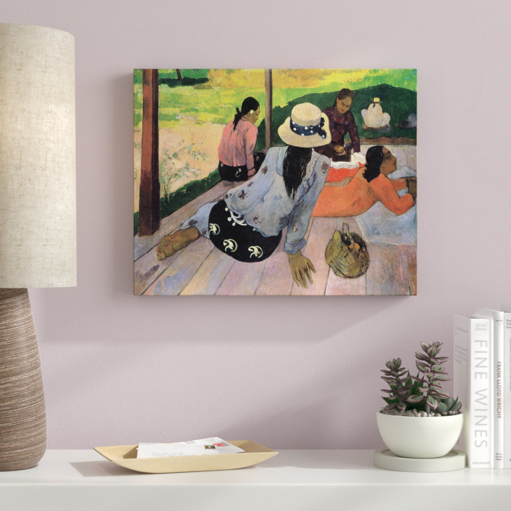 Ebern Designs Paul Gauguin The Siesta by Paul Gauguin - Wrapped Canvas ...
