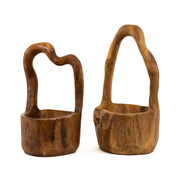 Alpen Home Natures Solid Wood Basket | Wayfair.co.uk