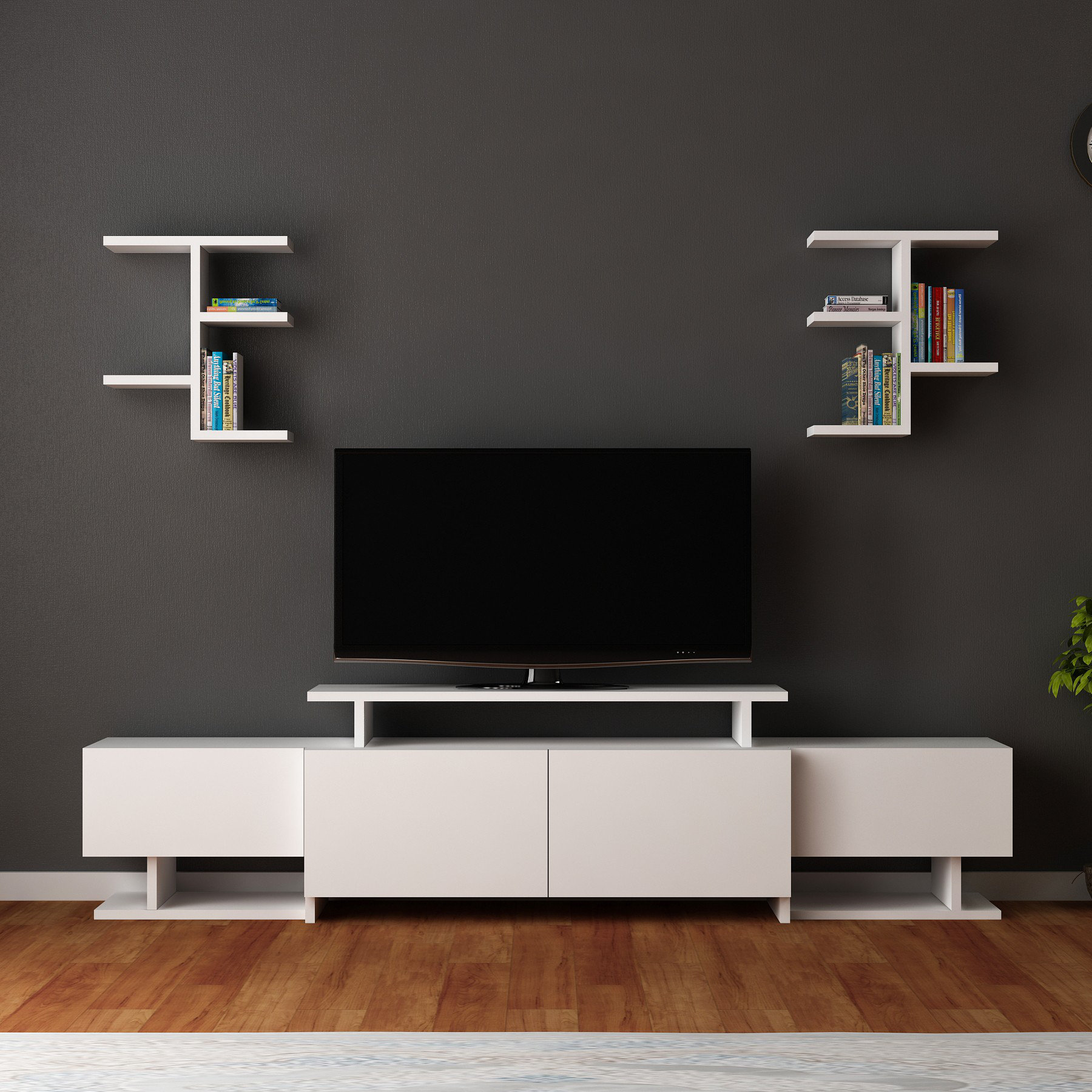East Urban Home Entertainment Center for TVs up to 78" | Wayfair