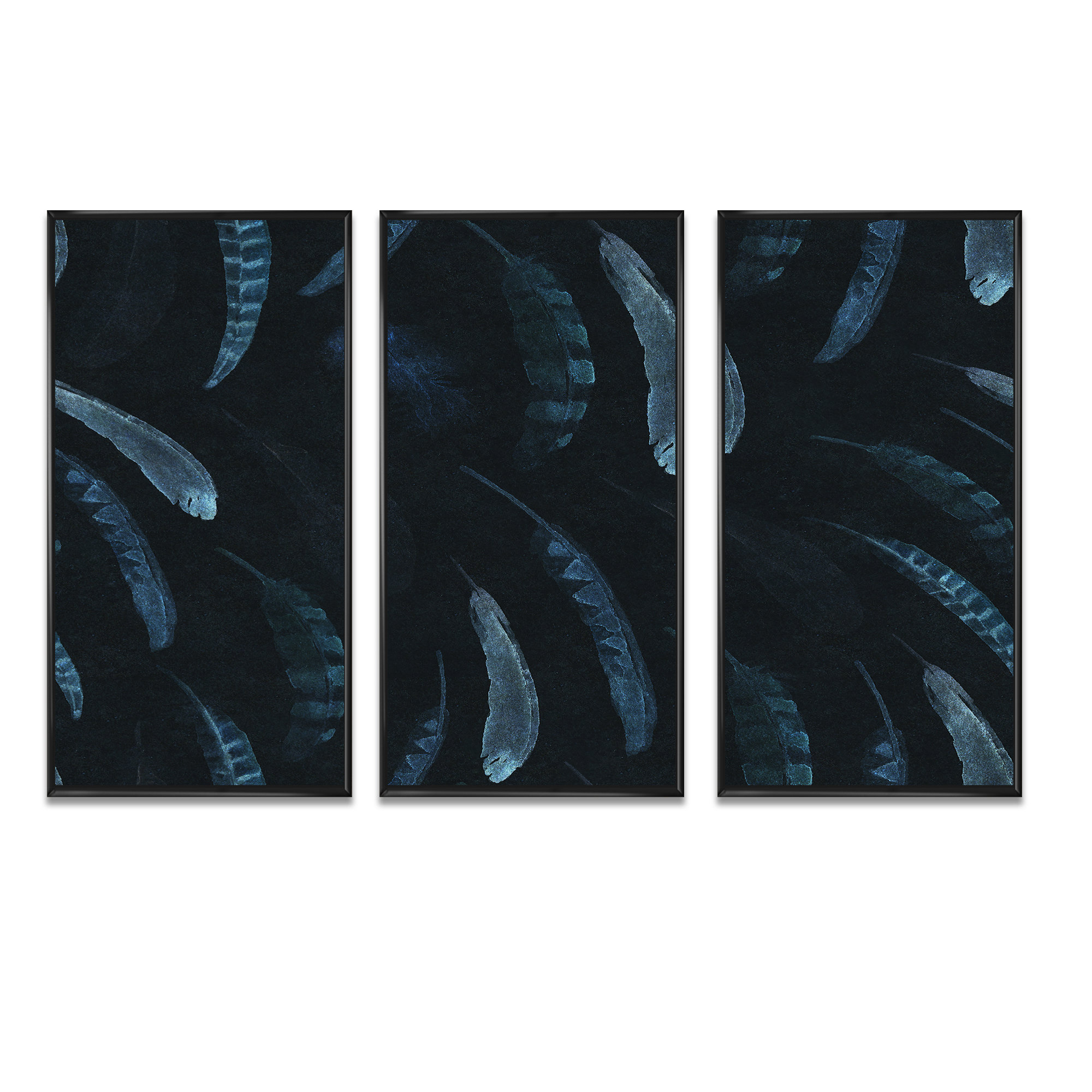 Dakota Fields 3 Piece Floater Frame Painting on Canvas | Wayfair