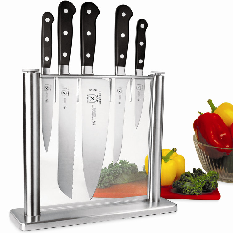 Mercer Cutlery Renaissance 6 Piece Stainless and Glass Forged Knife ...