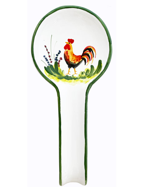 Rosalind Wheeler Rooster Spoon Rest | Wayfair