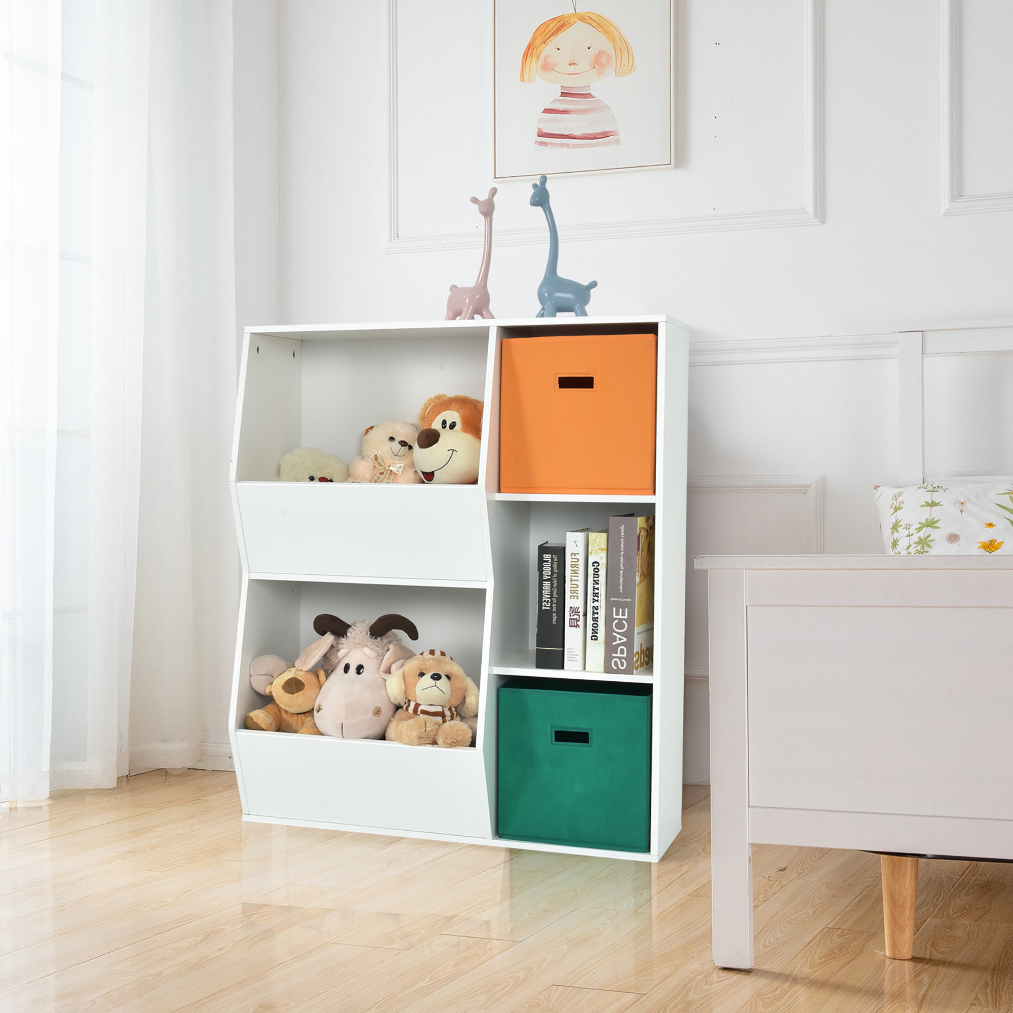 Isabelle & Max™ Etoile Kids Storage Cubby Bin Floor Toy Organizer | Wayfair