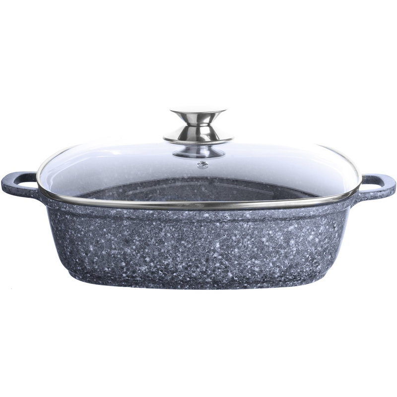 Mayer & Boch 2.95 Qt. Aluminum Square Casserole Pan With Lid | Wayfair