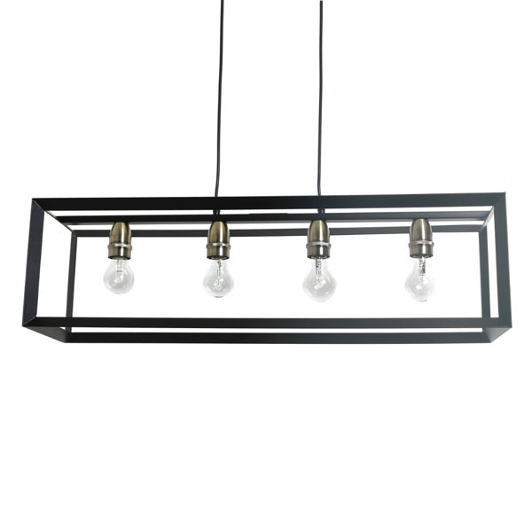 August Grove McGray 4-Light Kitchen Island Rectangle Pendant | Wayfair ...