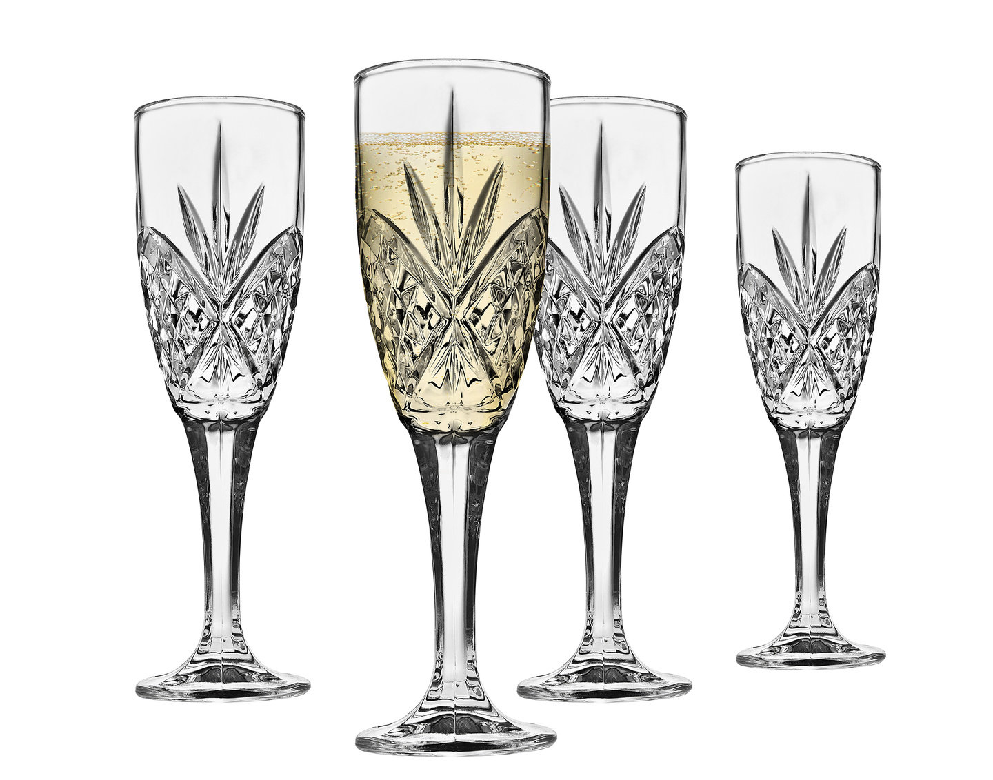 Godinger Silver Art Co Dublin Crystal Flute Glass 6oz | Wayfair