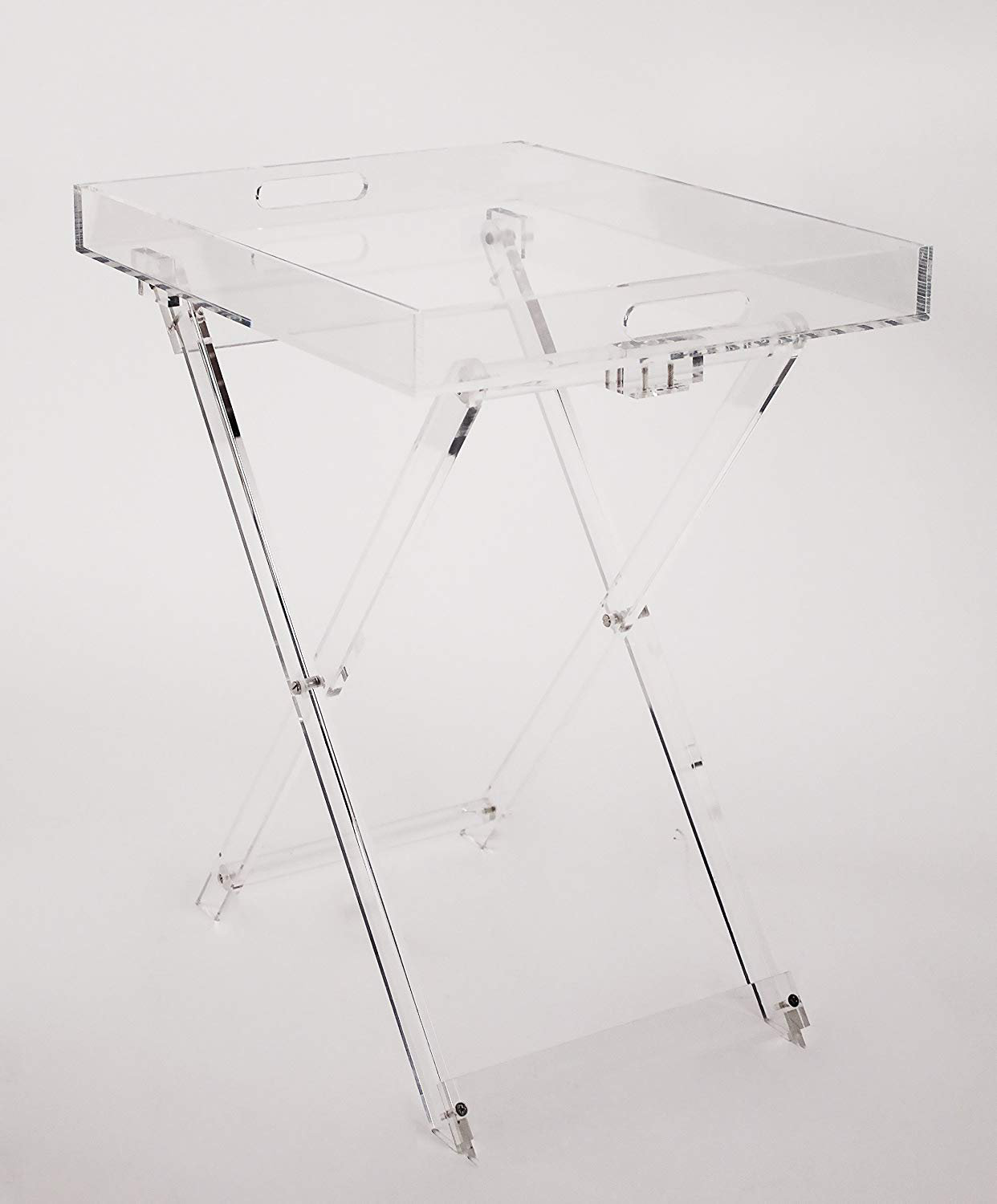 Design Styles Acrylic Folding Tray Table & Reviews | Wayfair