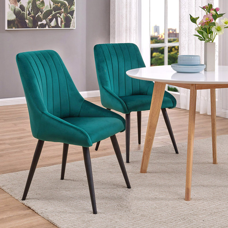 East Urban Home Chipman Tufted Velvet Side Chair & Reviews | Wayfair