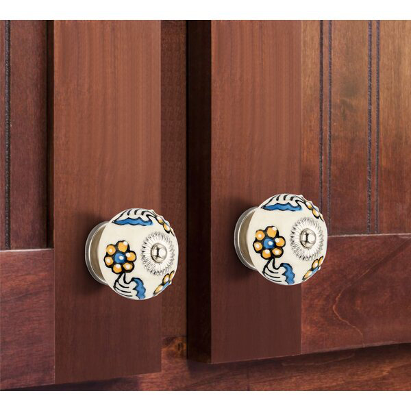 MascotHardware Notch 1-3/5 in. Cream Cabinet Knob | Wayfair