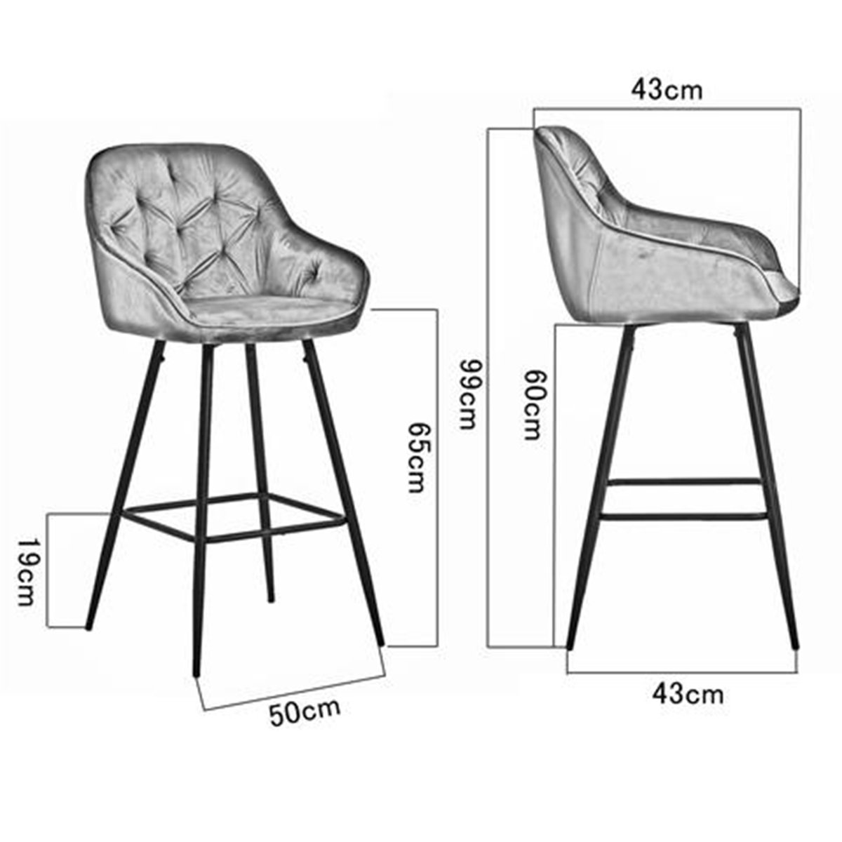 Fairmont Park 60Cm Stool | Wayfair.co.uk