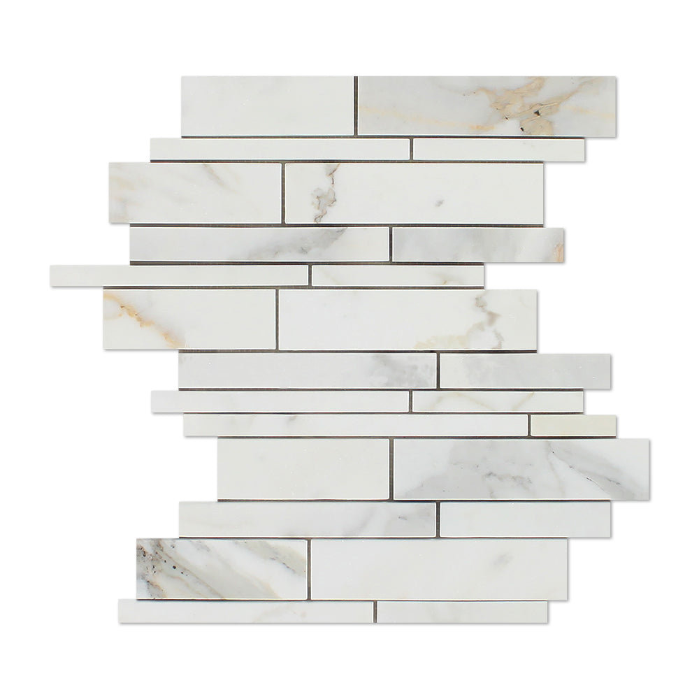 Stone & Tile Shoppe, Inc. Marble Linear Mosaic Wall & Floor Tile | Wayfair
