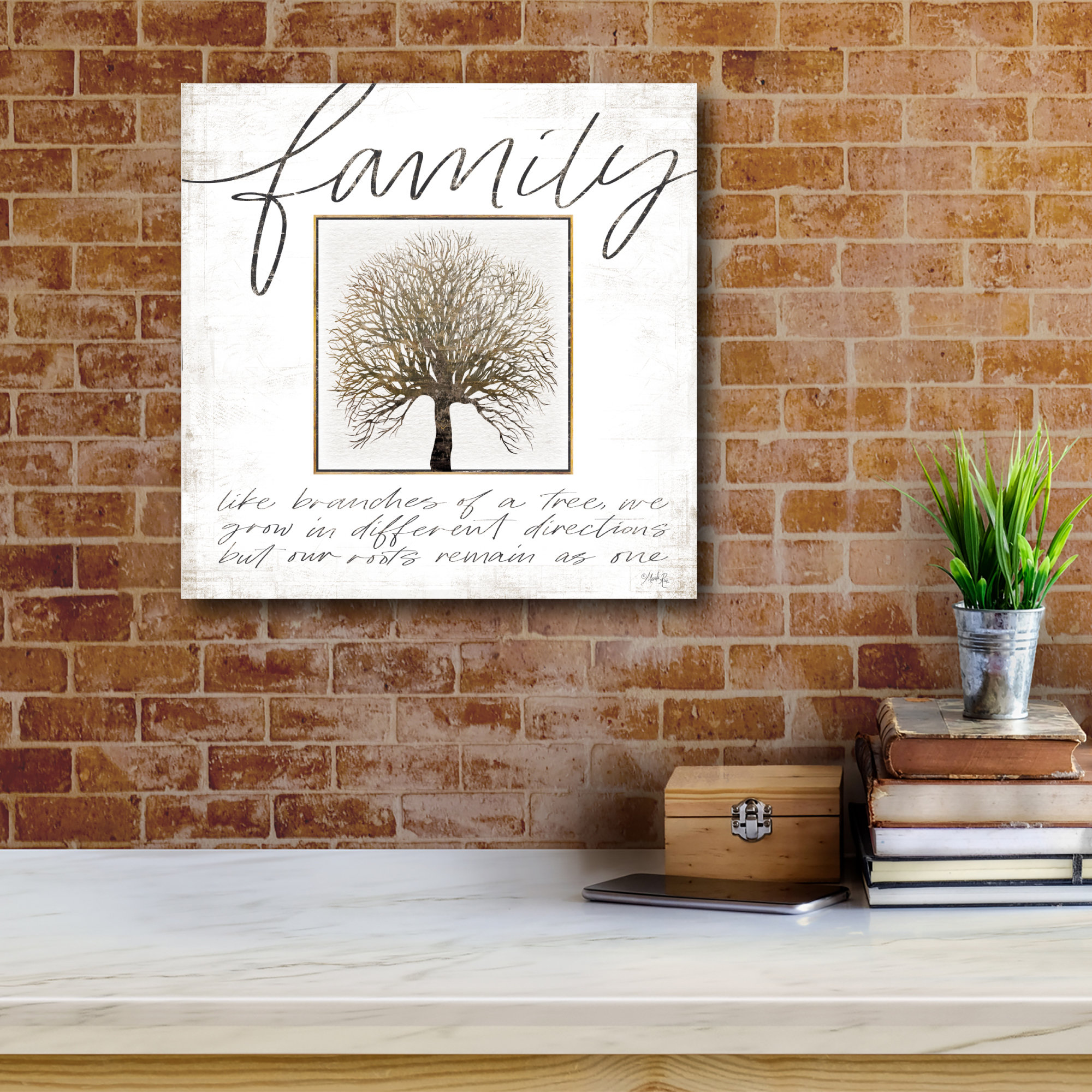 Winston Porter Family Tree - Wrapped Canvas Textual Art | Wayfair