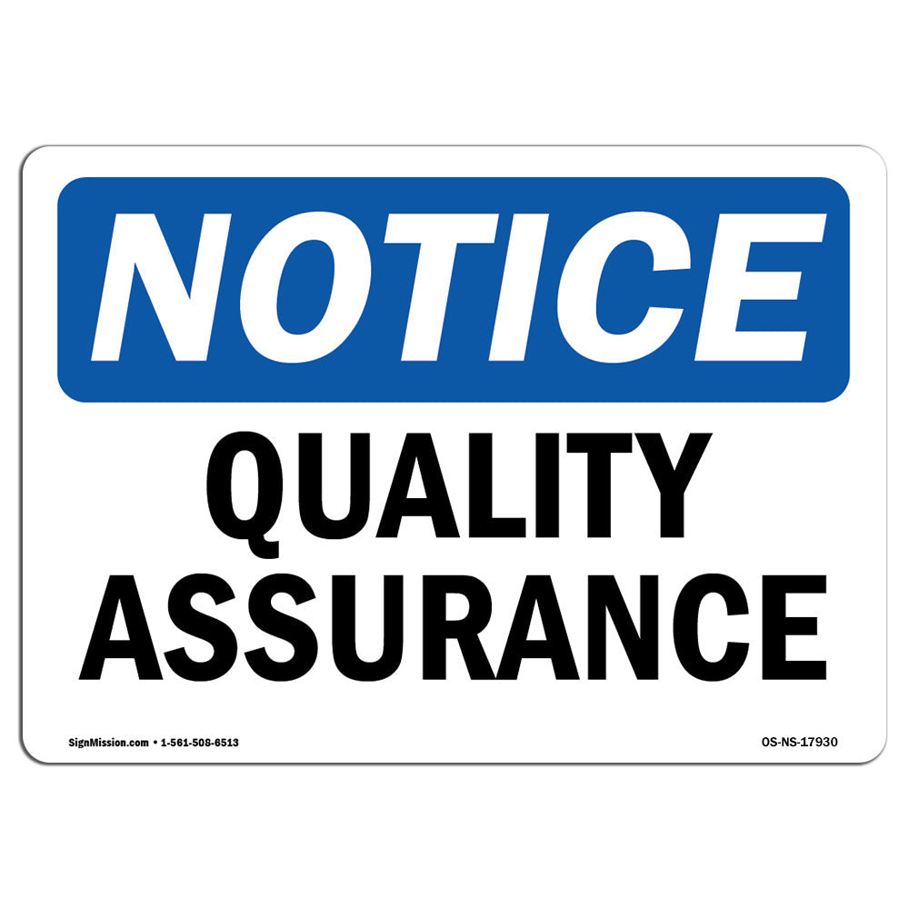 SignMission Quality Assurance Sign | Wayfair