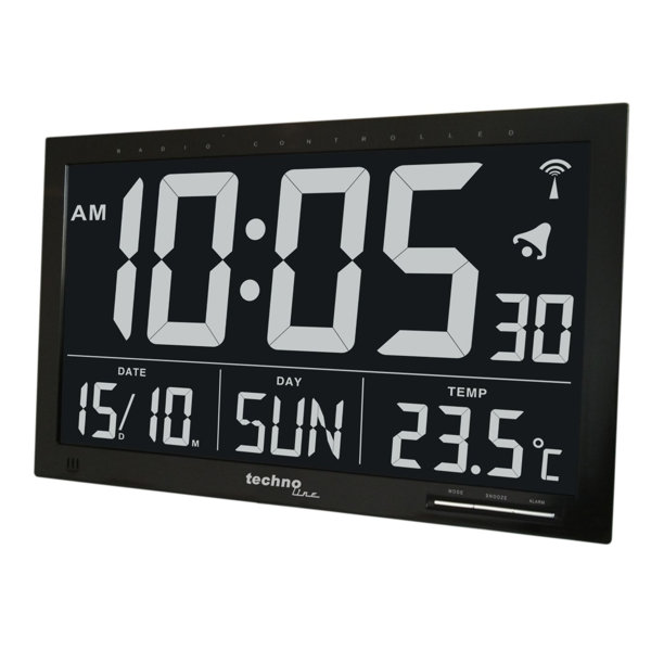 Technoline Radio Controlled Clock & Reviews | Wayfair.co.uk