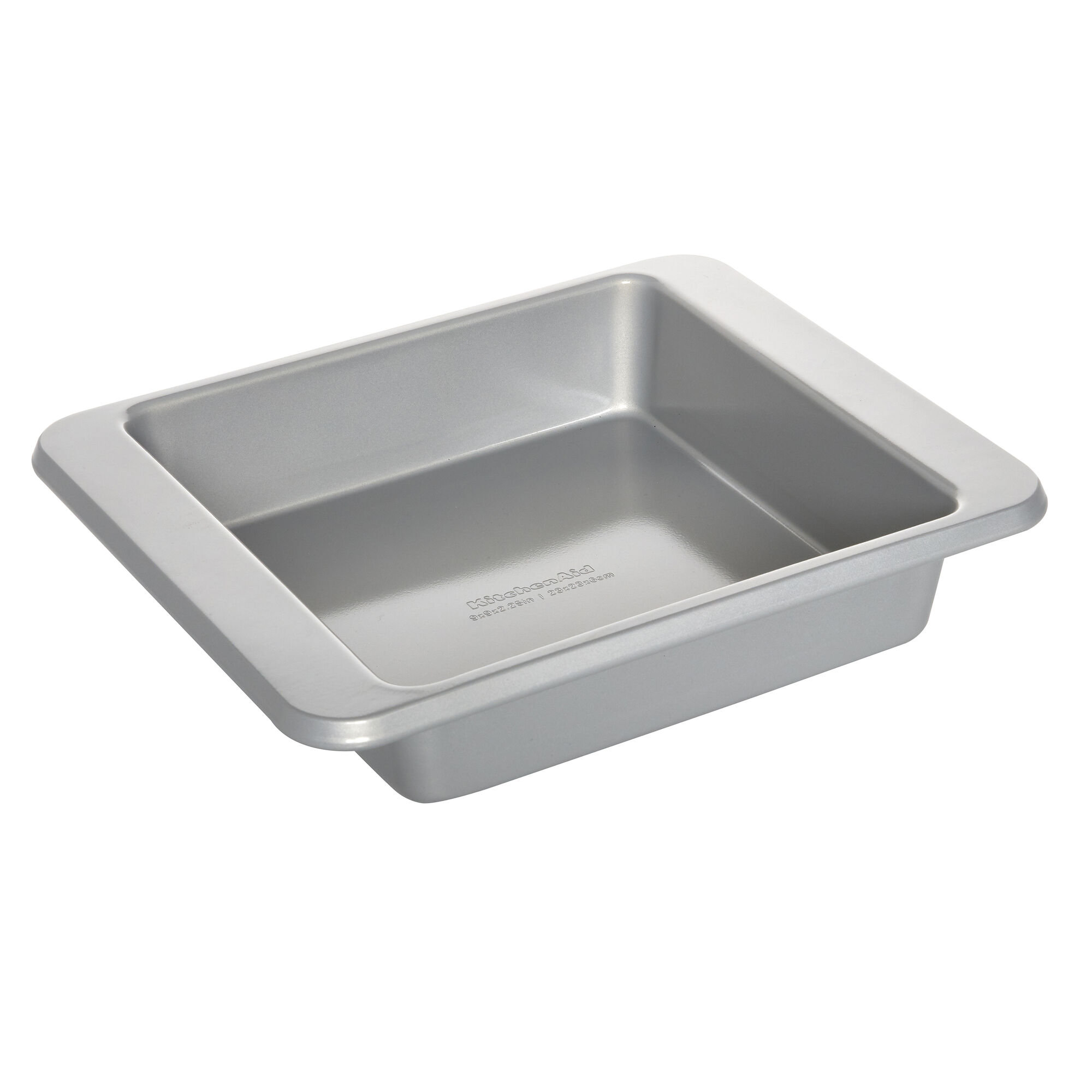 KitchenAid Nonstick Aluminized Steel Square Cake Pan, 9-Inch, Silver ...
