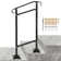 VEVOR 42.5" H x 19.7 " W x 6.3" D Adjustable Iron Handrail Black Fits 1 ...
