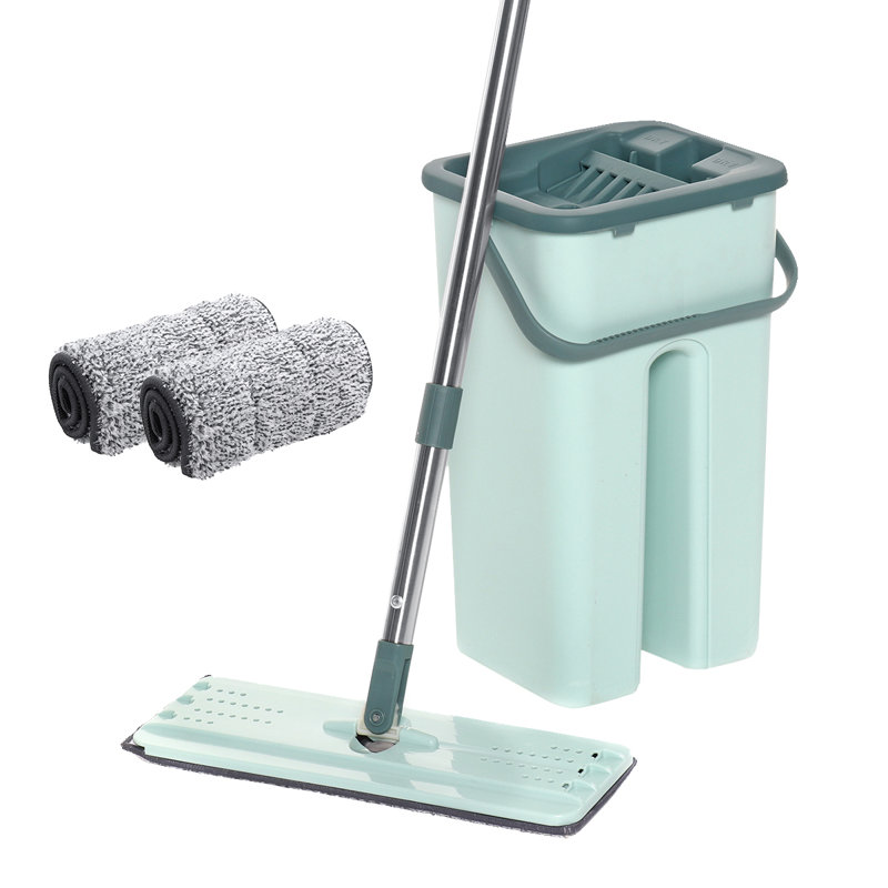 insma Flat Squeeze Mop Bucket with Wringer