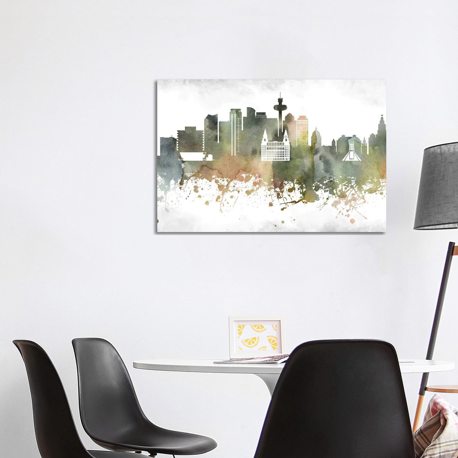 Latitude Run Liverpool Skyline by - Wrapped Canvas Painting | Wayfair.co.uk