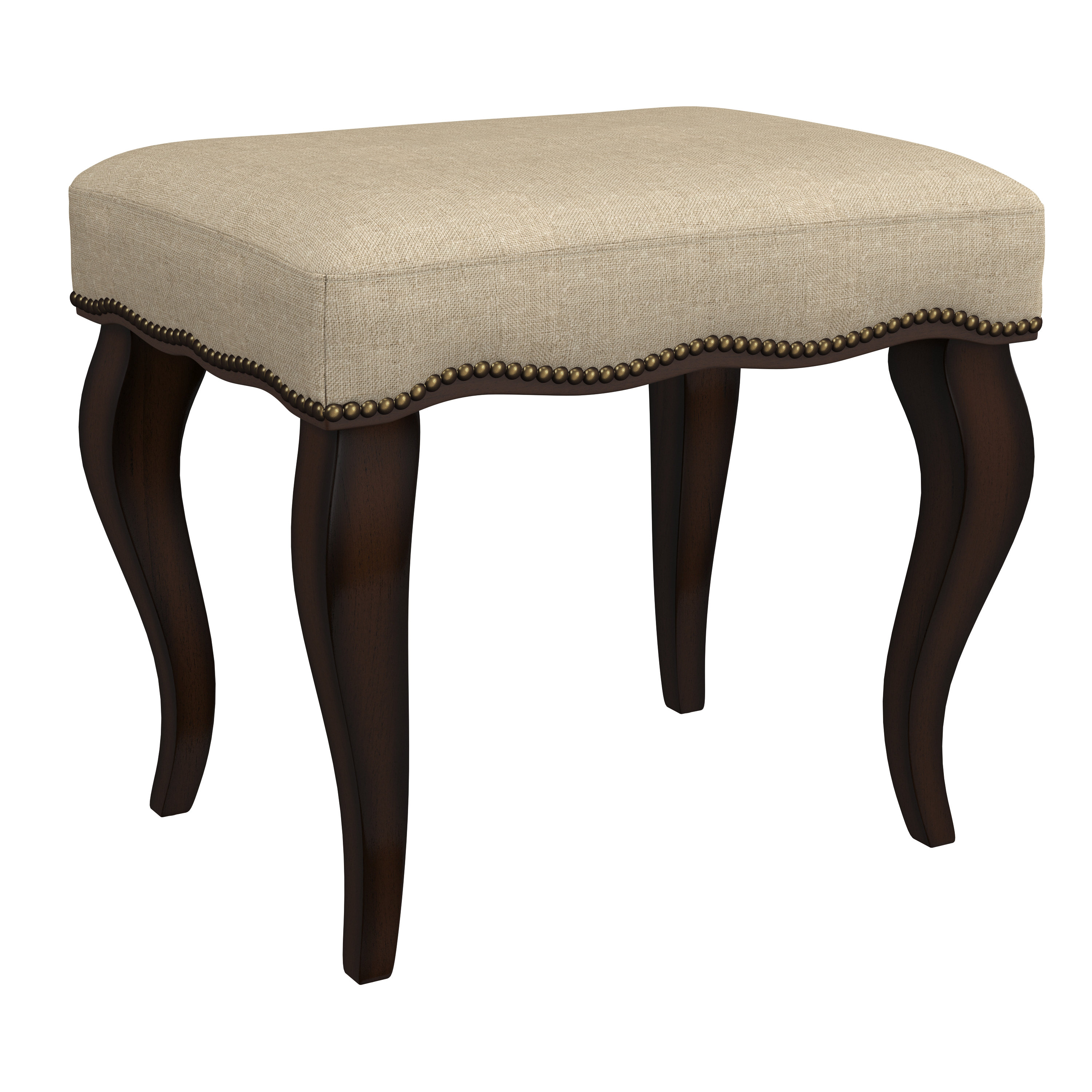 Darby Home Co Winland 19'' Tall Solid Wood Vanity Stool & Reviews | Wayfair