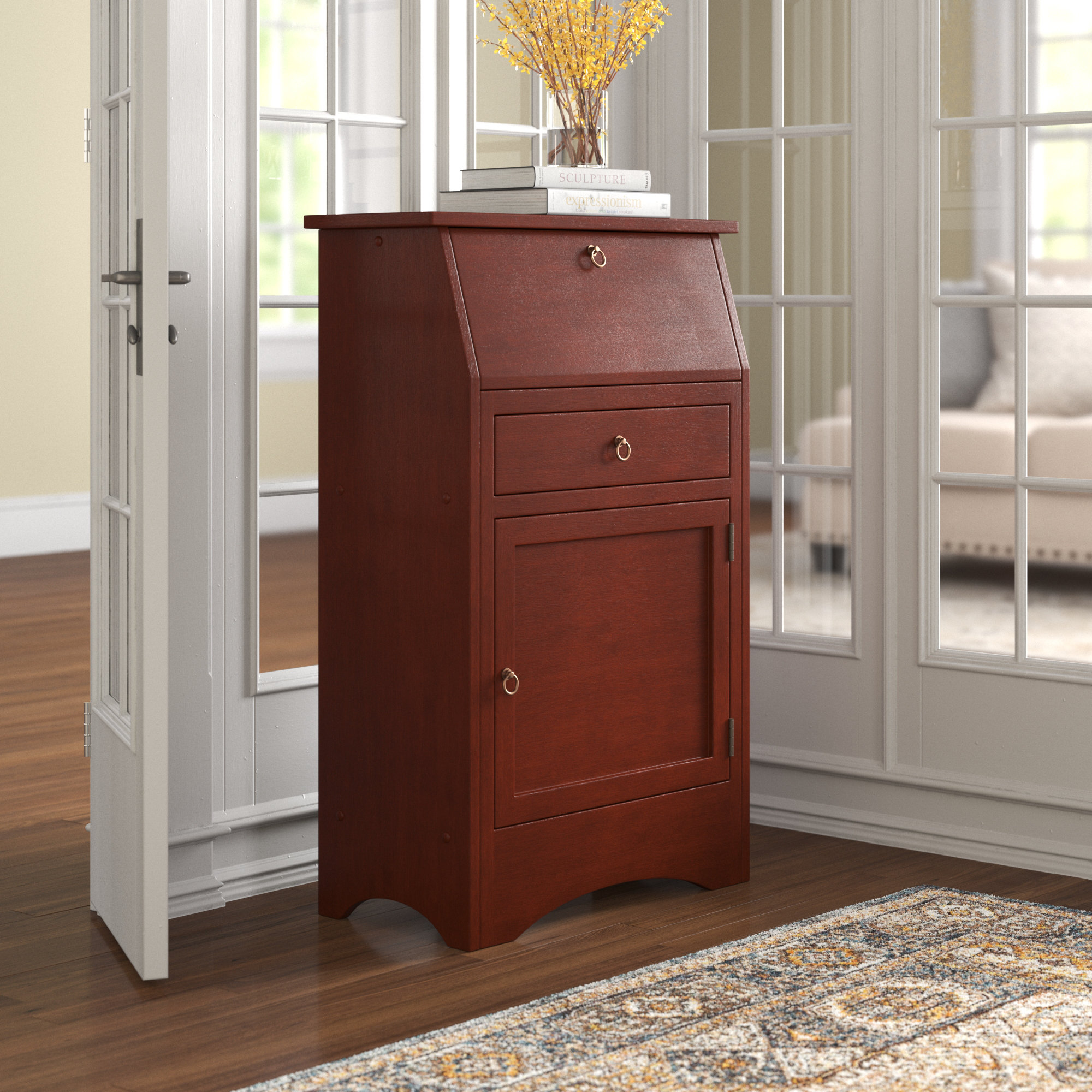 Three Posts™ Alaia Secretary Desk | Wayfair