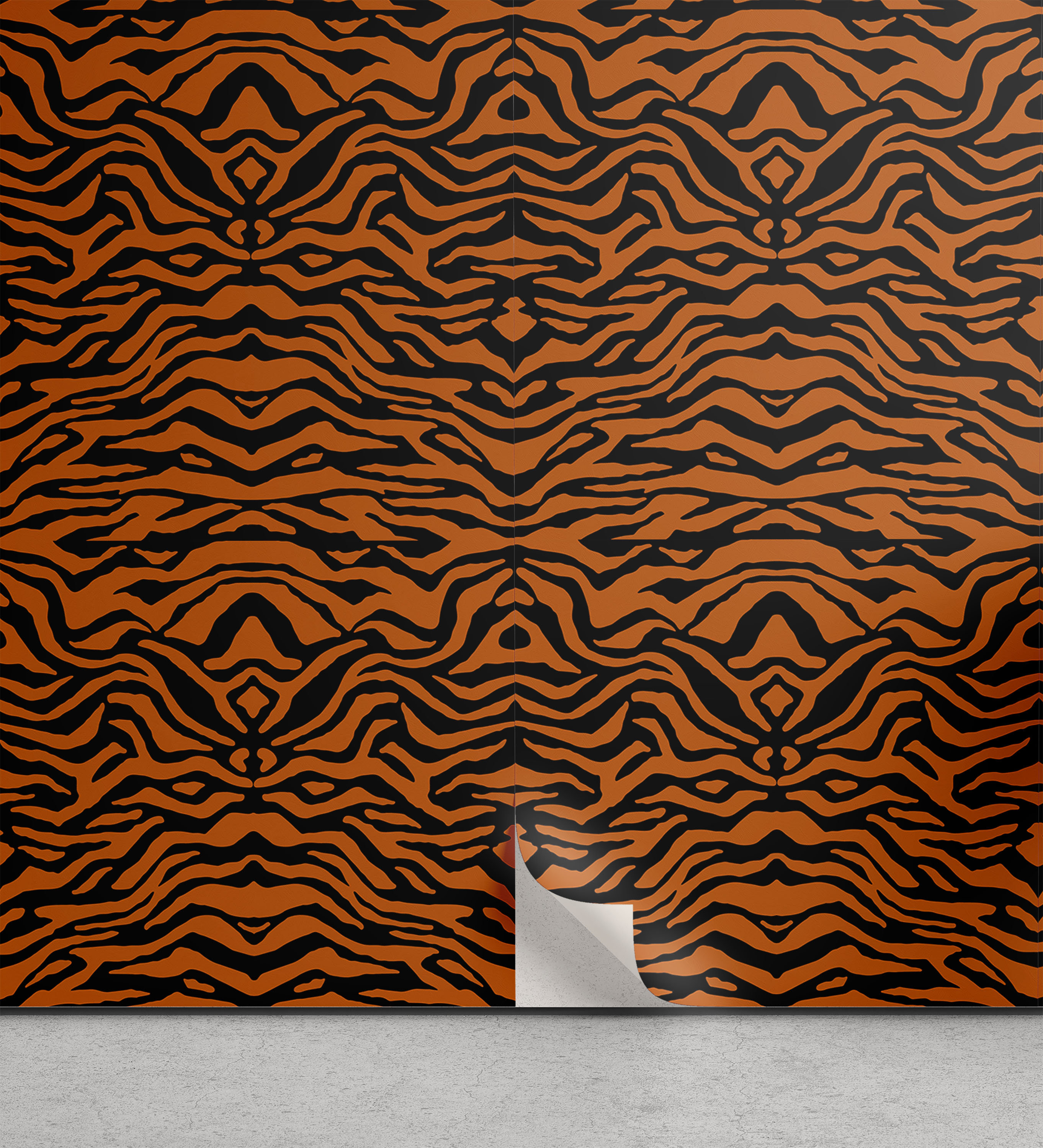 Mercer41 Illustration of Tiger Skin Tropical Jungle Elements Continued ...