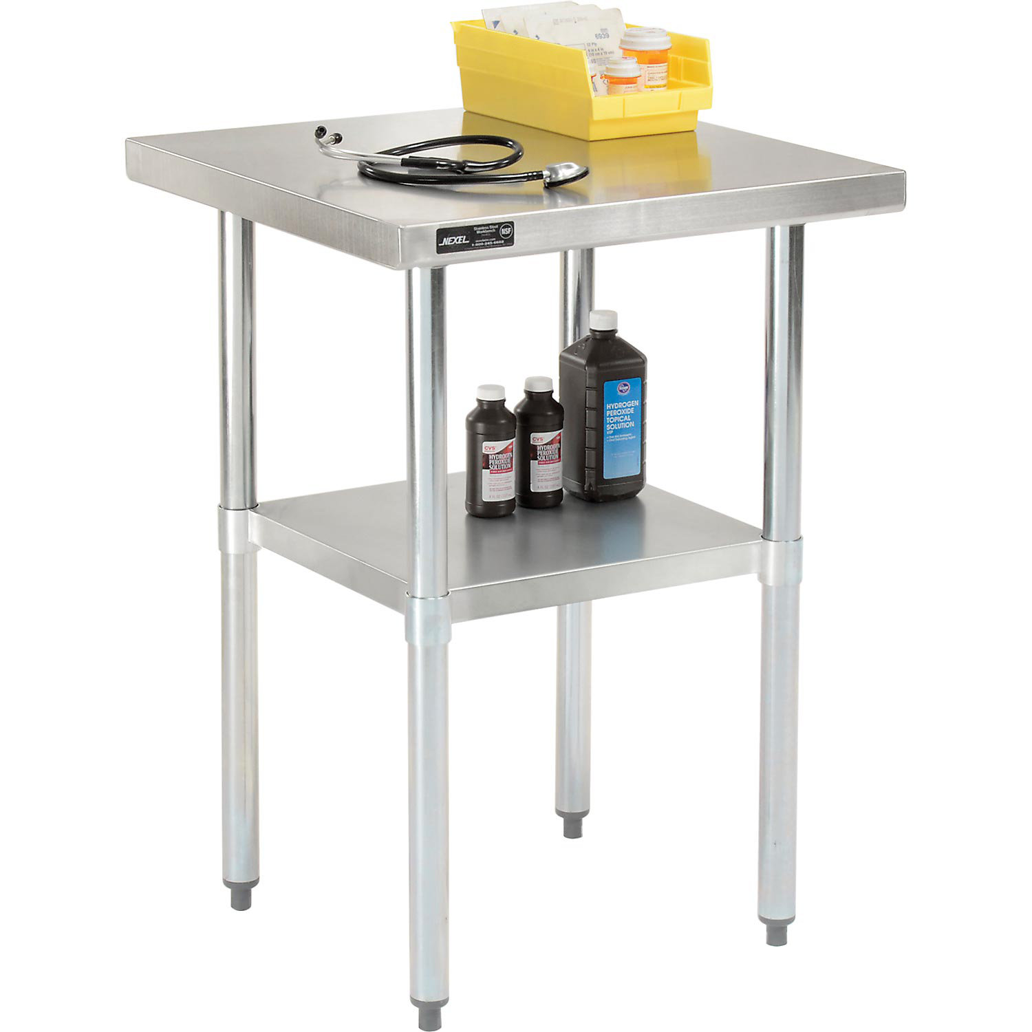 Nexel 24"W Stainless Steel Top Workbench & Reviews | Wayfair
