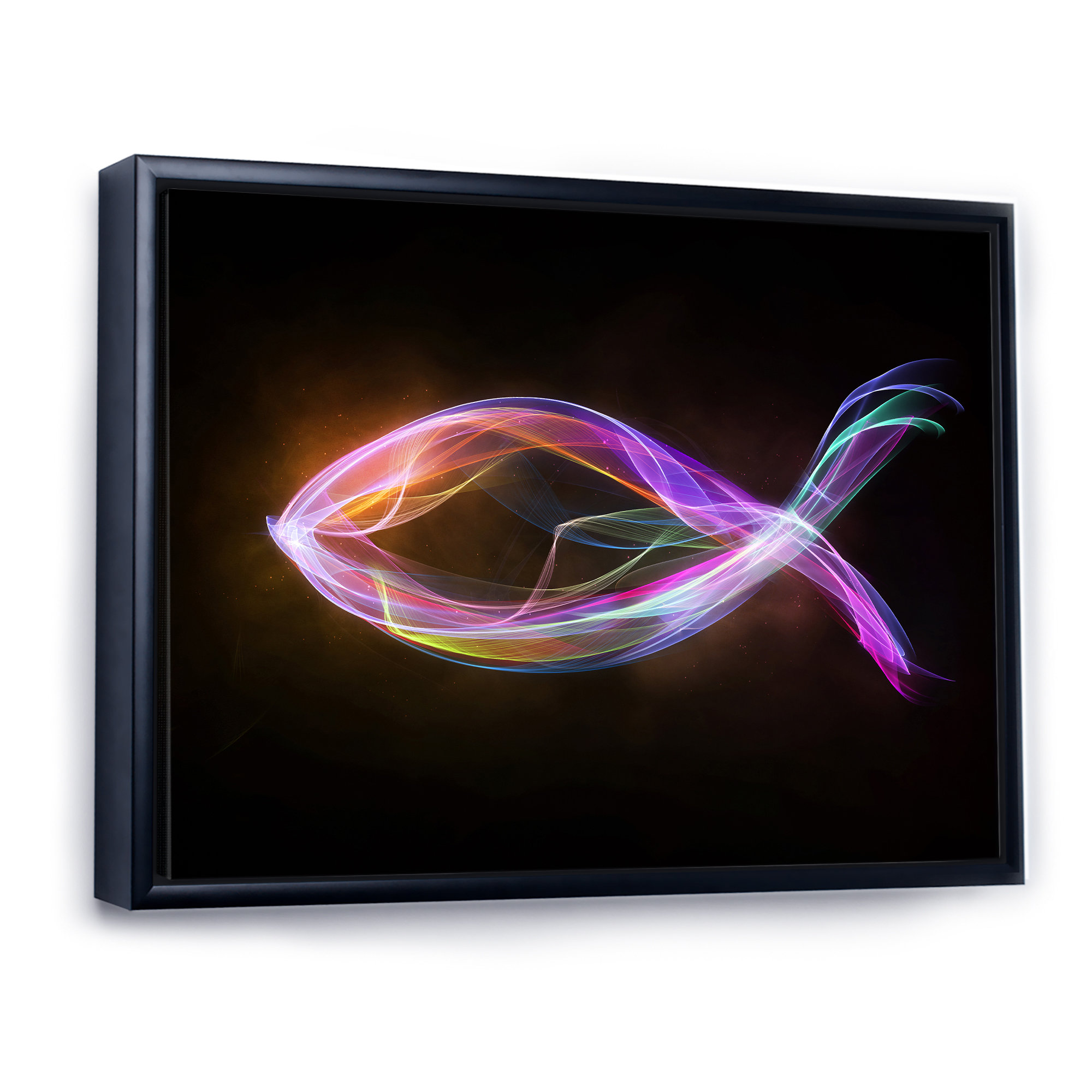 Wrought Studio Christian Fish Christian Fish - Floater Frame Graphic ...