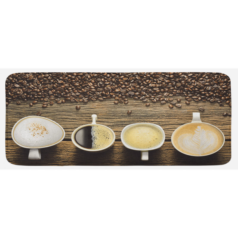 East Urban Home Coffee Kitchen Mat | Wayfair